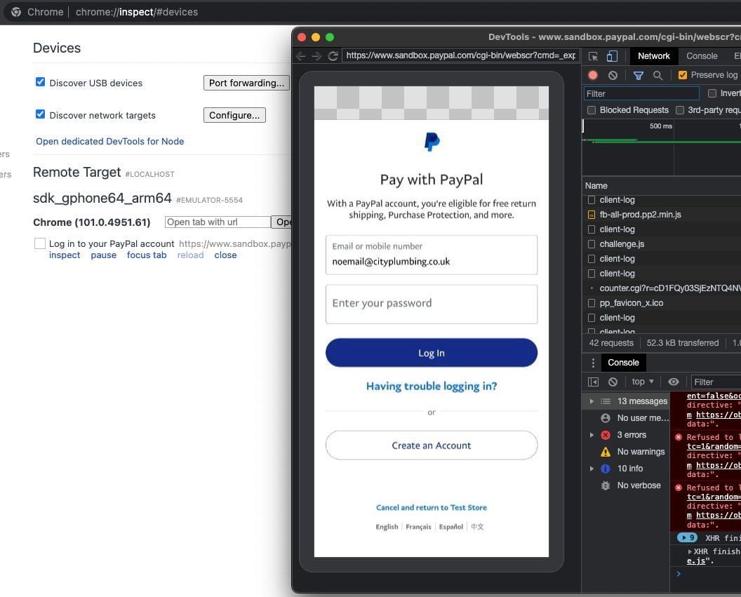 WebView and CustomTabs Debugging